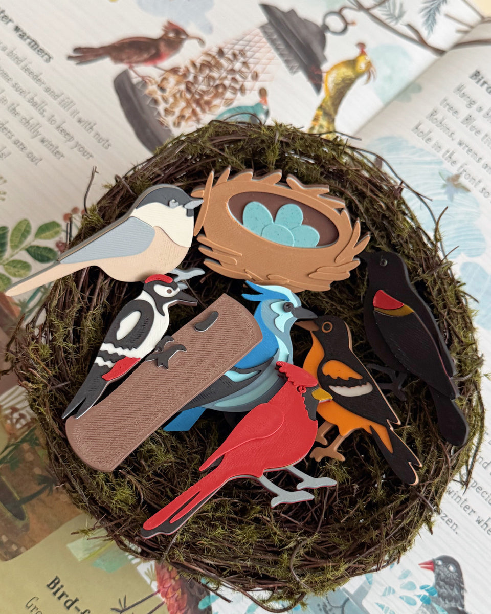Bird-Themed Sensory and Learning Counters – NatureBasedToys