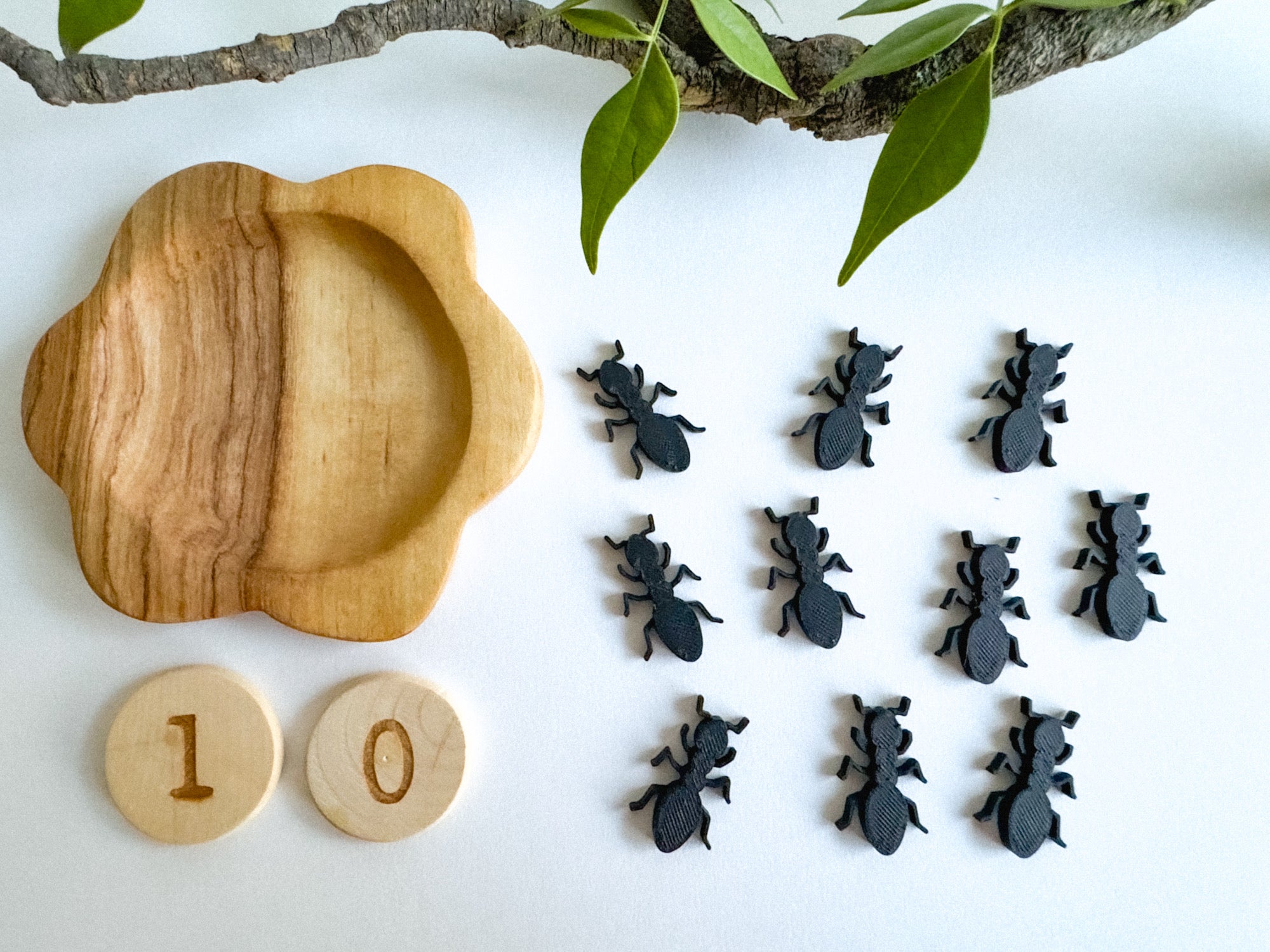 Bug-themed Math Counters set of 10 – NatureBasedToys