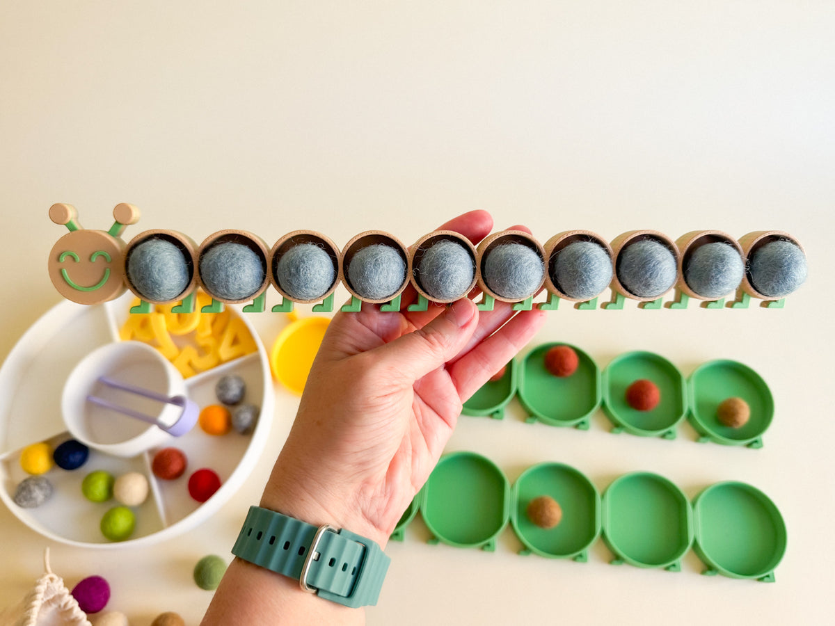 Caterpillar Counting Sensory Collection – NatureBasedToys